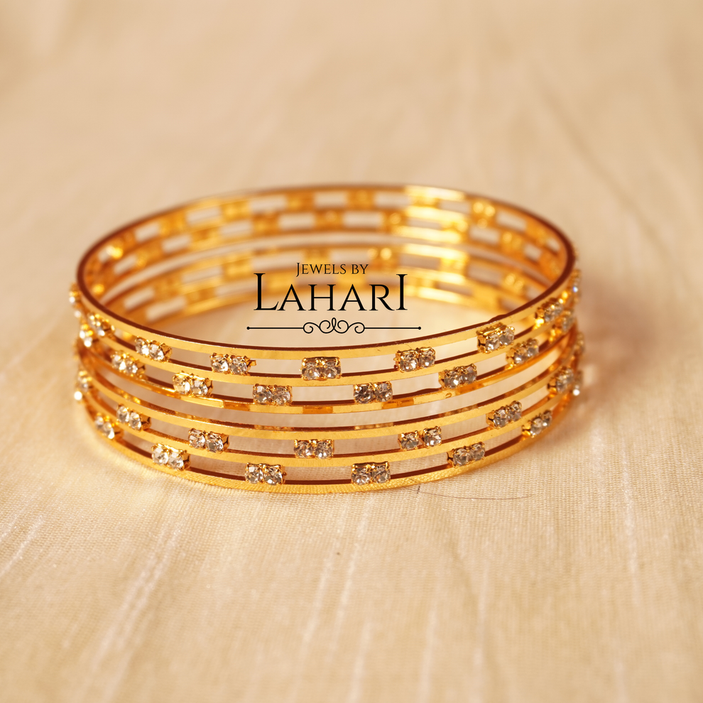 Golden Grace Bangles – JEWELS BY LAHARI